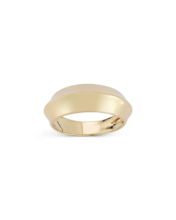 Bloomingdale'S 14k Yellow Knife Edge Band Ring - Gold