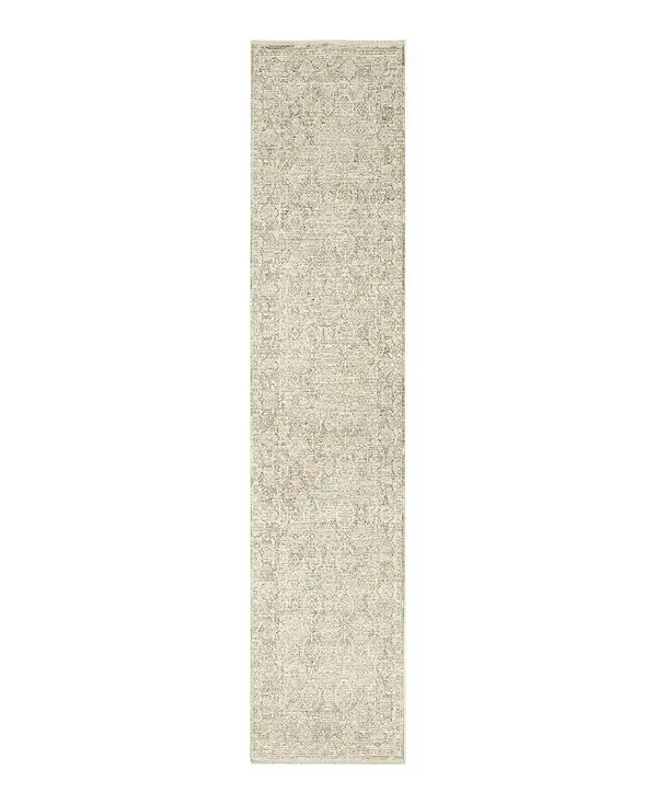 NOURISON HOME Shadows Shw04 Runner Area Rug, 2'2 X 12 - Ivory/green