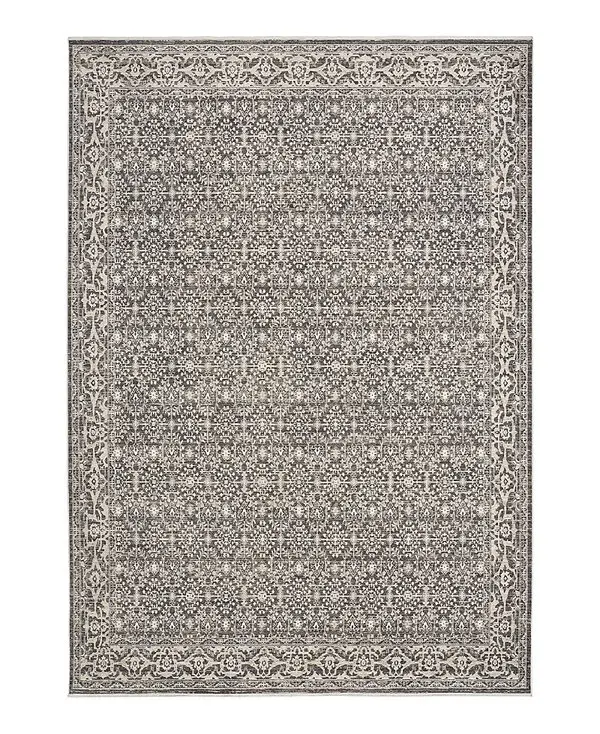 NOURISON HOME Shadows Shw04 Area Rug, 3'11 X 5'11 - Charcoal/ivory