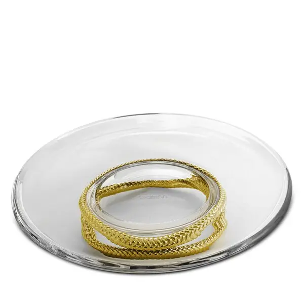 NAMBE Braid Gold Cake Plate - No Color