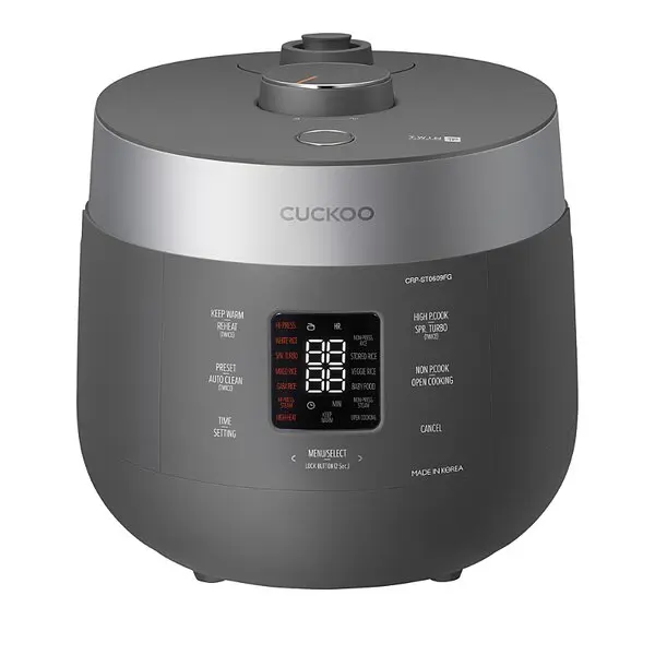 CUCKOO 6 Cup Hp Twin Pressure Rice Cooker - Grey