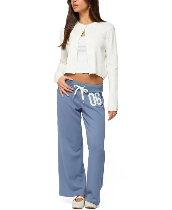 EDIKTED Petite 06 Sweatpants - Blue