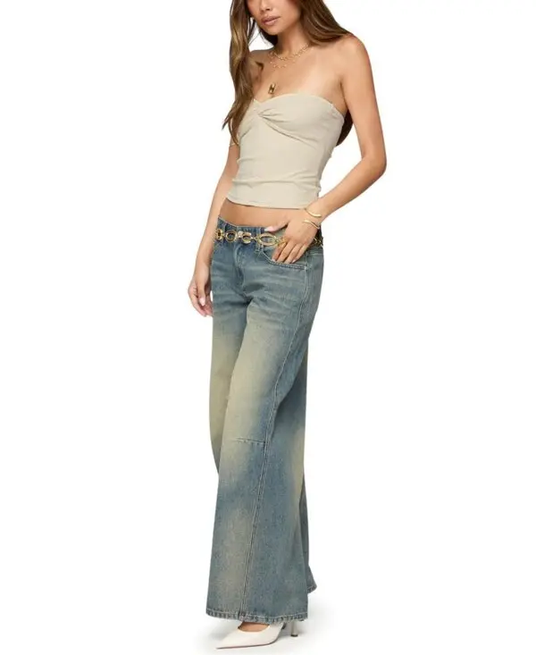 EDIKTED Lian Twist Front Tube Top