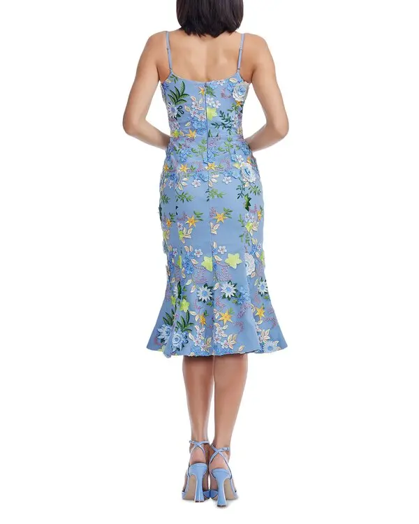 Dress The Population Allona Floral Applique Dress