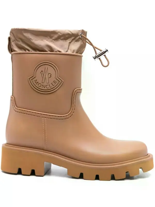 Moncler Kickstream Rain Boots - Brown