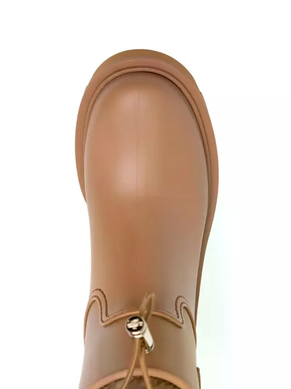 Moncler Kickstream Rain Boots - Brown