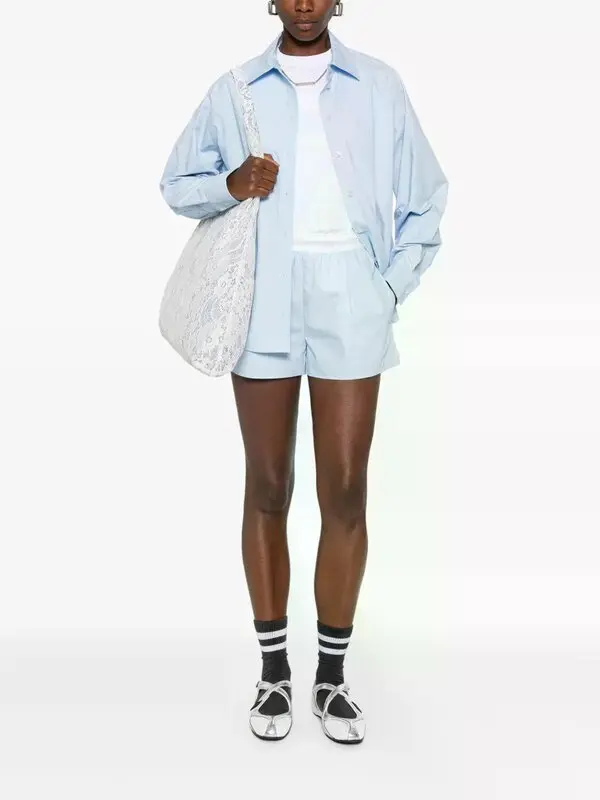 Alexander Wang Shrunken Logo Cotton T-shirt