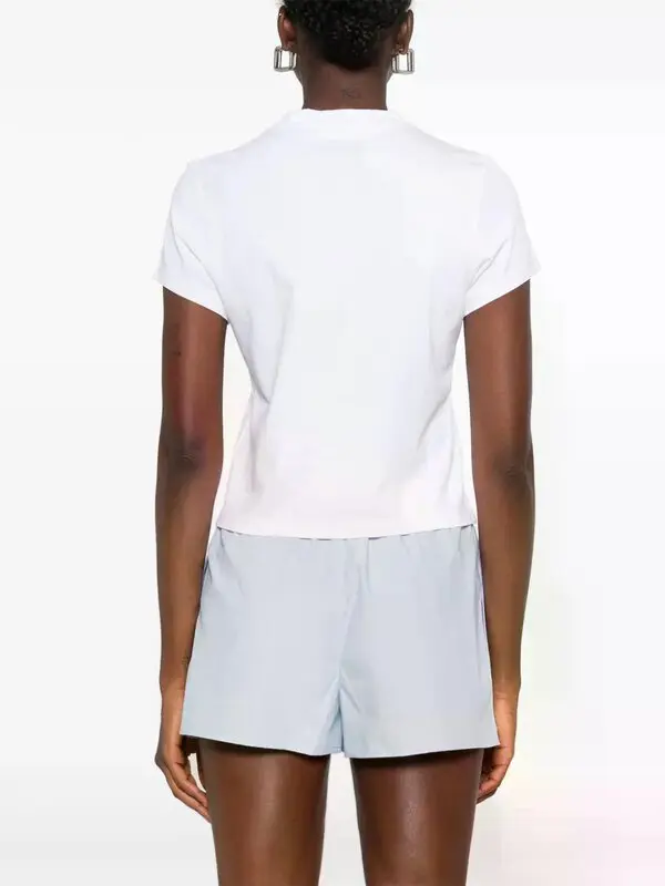 Alexander Wang Shrunken Logo Cotton T-shirt