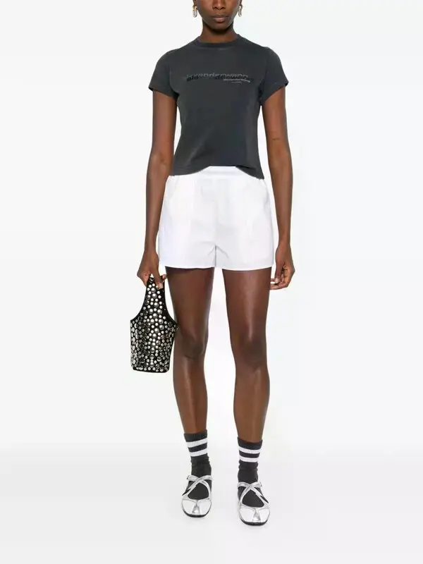 Alexander Wang Logo-print Cotton T-shirt - Grey