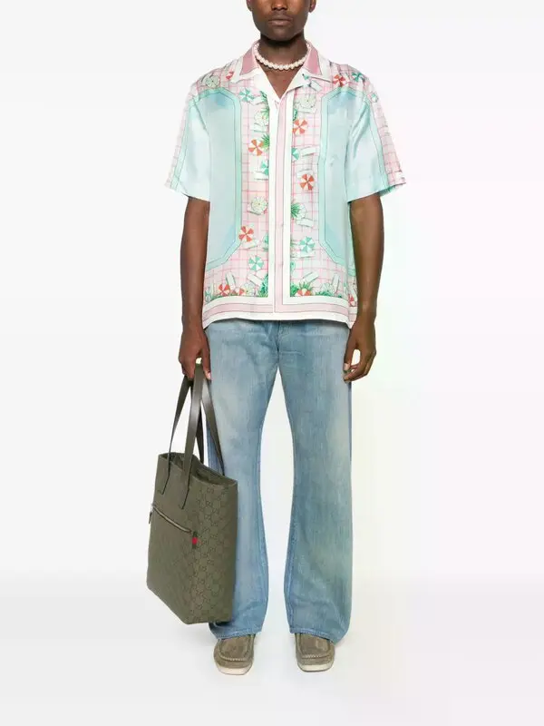 Casablanca Silk Shirt - Pink