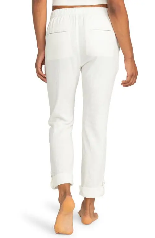Roxy Tie Waist Linen Blend Pants