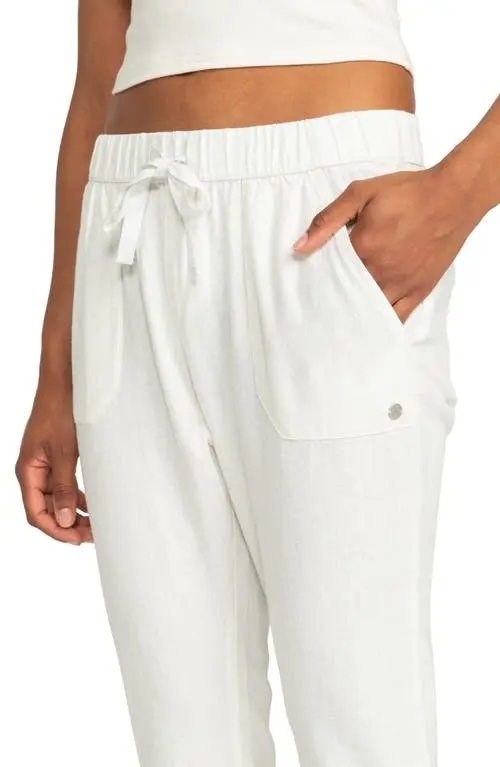 Roxy Tie Waist Linen Blend Pants