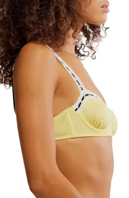 Free People So Sweet Underwire Balconette Bra - Pasta Combo