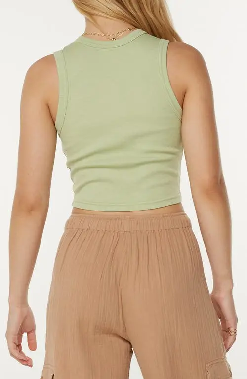 Roxy Roxify Crop Rib Tank Top - Tarragon Roxify