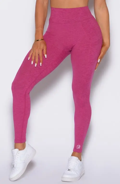 BOMBSHELL SPORTSWEAR V Back Leggings - Fuchsia