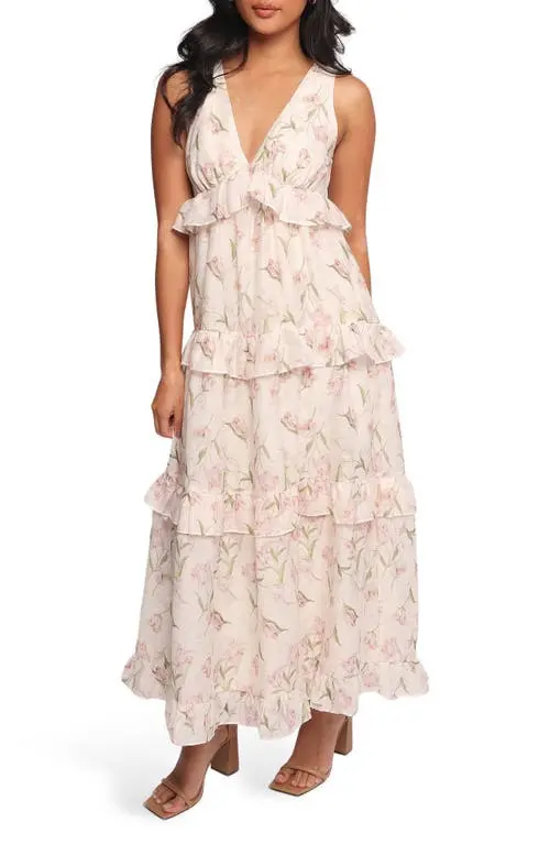 PETAL & PUP Willis Floral Ruffle Maxi Dress