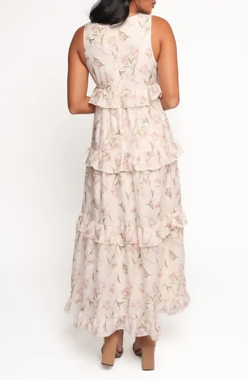 PETAL & PUP Willis Floral Ruffle Maxi Dress
