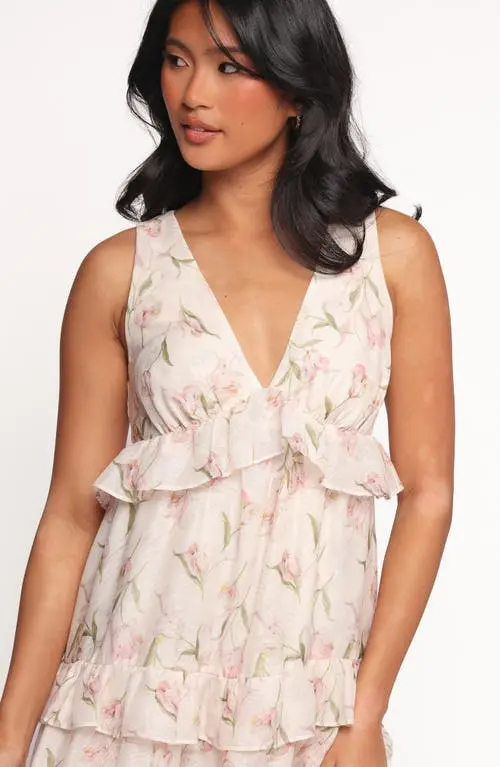 PETAL & PUP Willis Floral Ruffle Maxi Dress