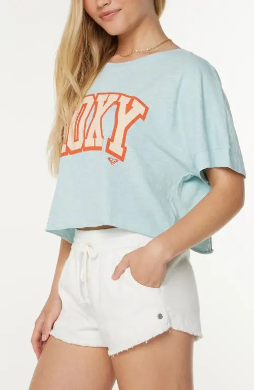 Roxy Oversized Cropped Graphic T-shirt
