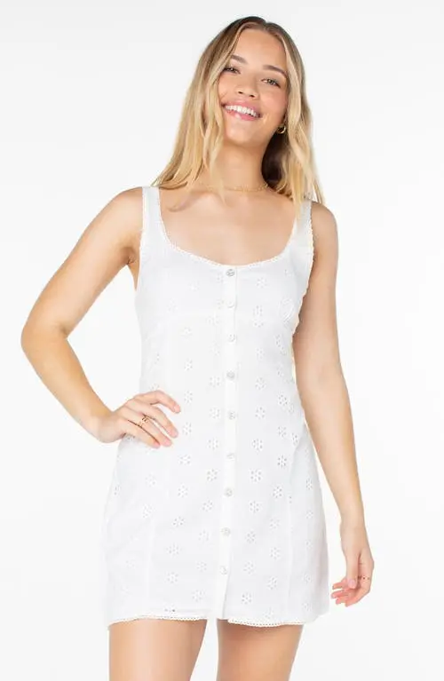 Roxy Kaia Eyelet Mini Dress