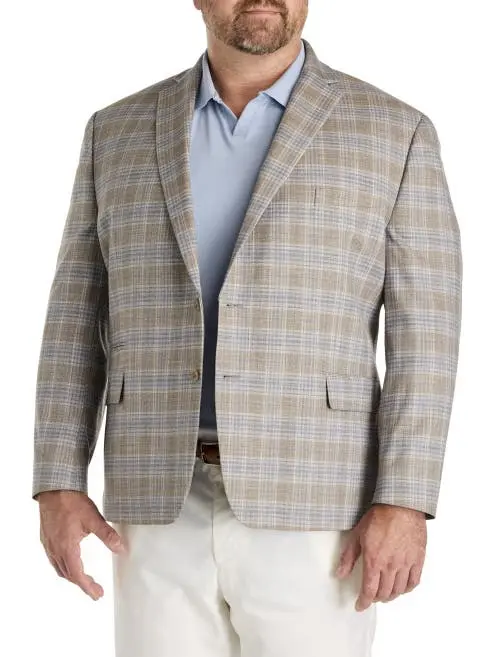 Michael Kors Plaid Sport Coat - Tan