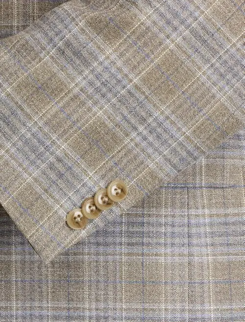 Michael Kors Plaid Sport Coat - Tan