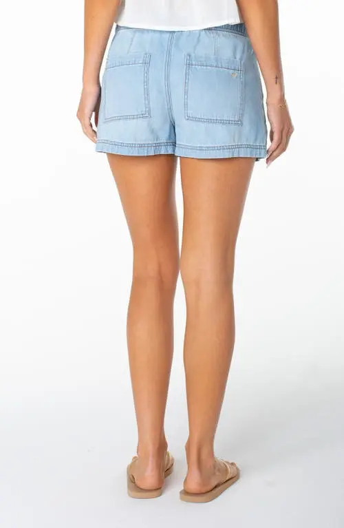Roxy Denim Shorts With Tie Waist - Stranded