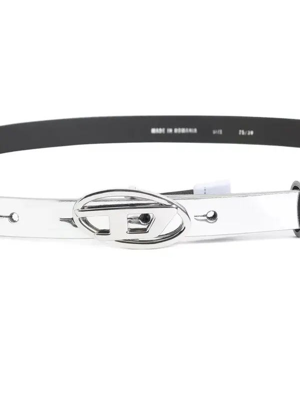 DIESEL® B-1dr 15 Metal Buckle Belt - White
