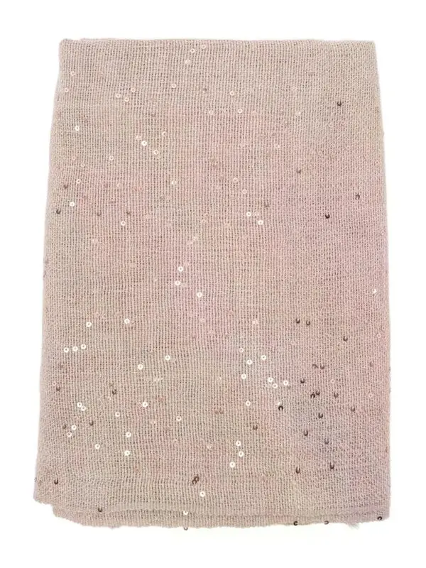Brunello Cucinelli Embellished Scarf - Neutrals