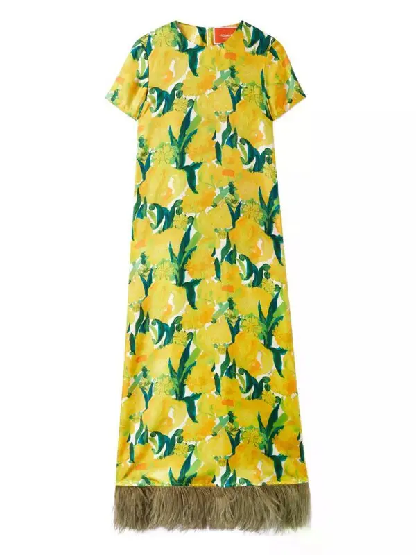 La DoubleJ Swing Floral-print Maxi Dress