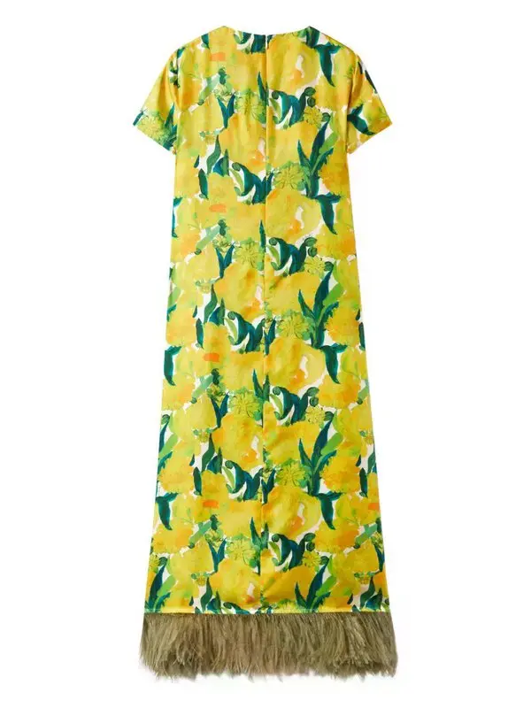 La DoubleJ Swing Floral-print Maxi Dress
