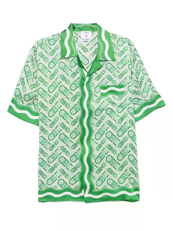 Casablanca Silk Shirt - Green