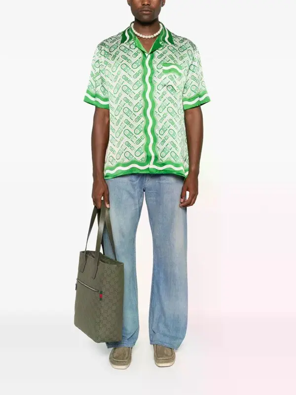 Casablanca Silk Shirt - Green