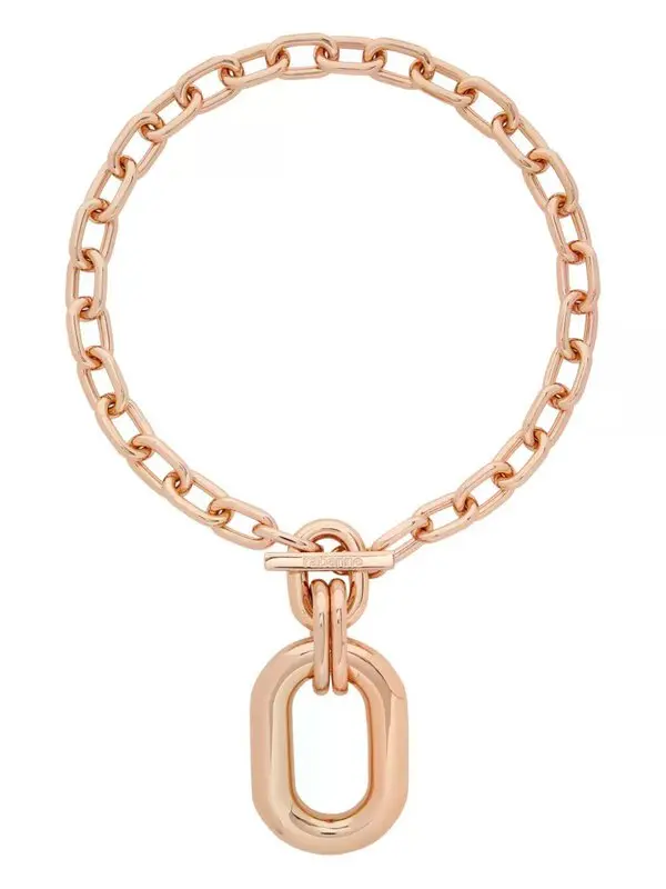 Rabanne Xl Link Necklace - Pink