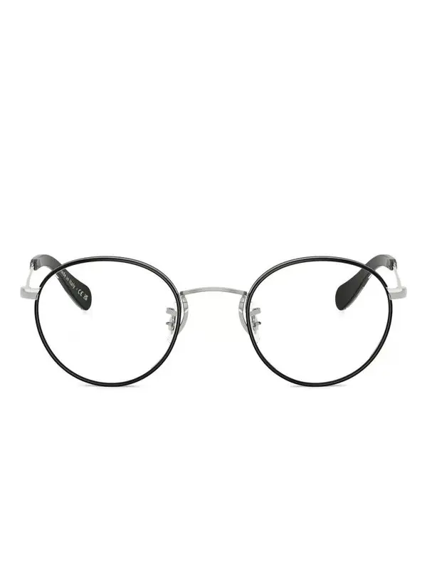 Oliver Spencer Round-frame Eyeglasses - Black