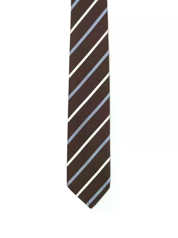 Dsquared2 Striped Neck Tie - Brown