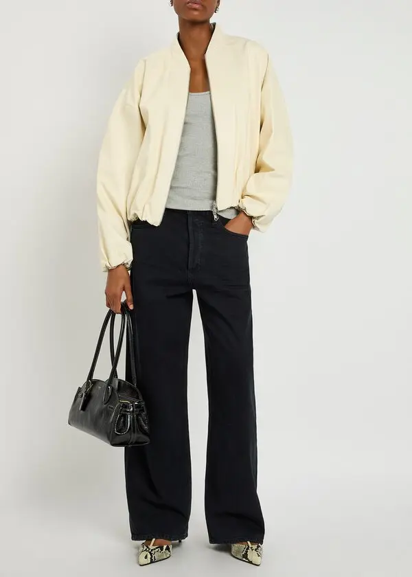 AGOLDE Low Slung Baggy Wide-leg Jeans - Black