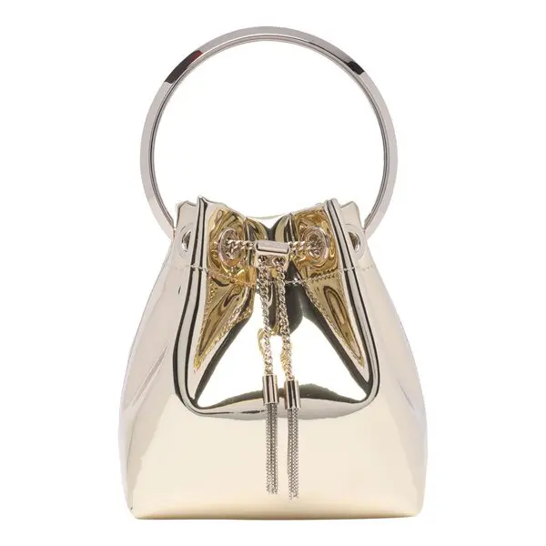 JIMMY CHOO Bon Bon Bucket Bag - Gold
