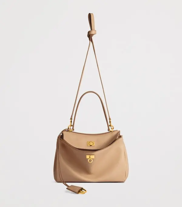 Balenciaga Leather Rodeo Top Handle Bag - Brown