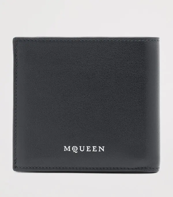 Alexander McQueen Calfskin Skull Bifold Card Holder