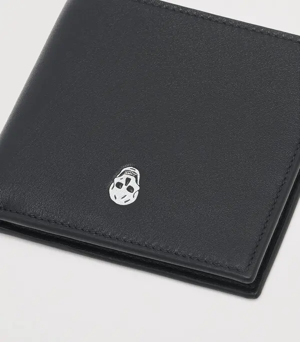 Alexander McQueen Calfskin Skull Bifold Card Holder