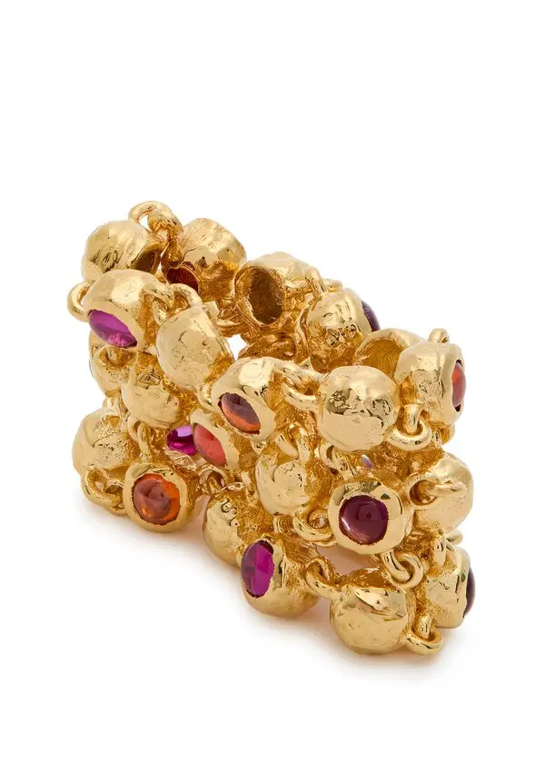 Joanna Laura Constantine 18kt -plated Crystal Ring