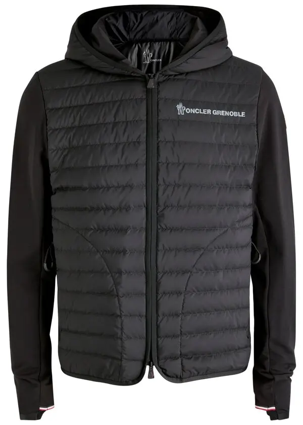 Moncler Panelled Cotton-blend And Shell Jacket