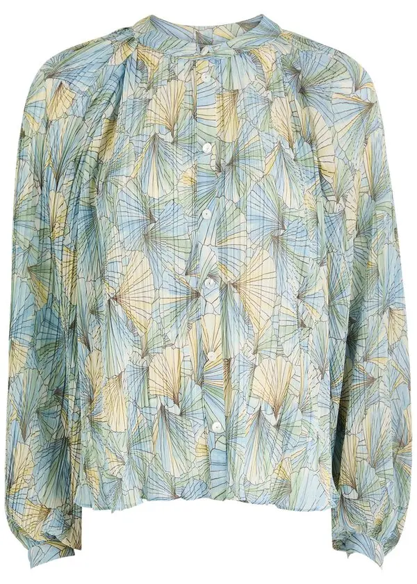Veronica Beard Printed Chiffon Blouse