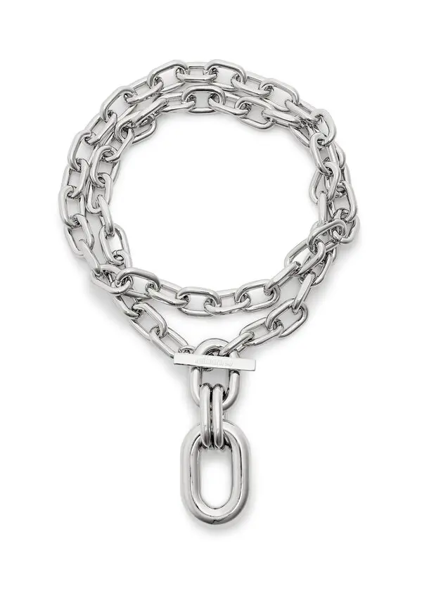 Rabanne Double Xl Link Necklace - Silver