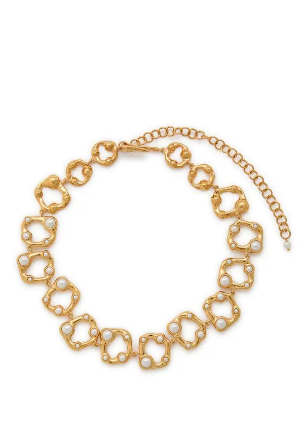 Joanna Laura Constantine 18kt -plated Necklace With Pearl Embellishments - Gold