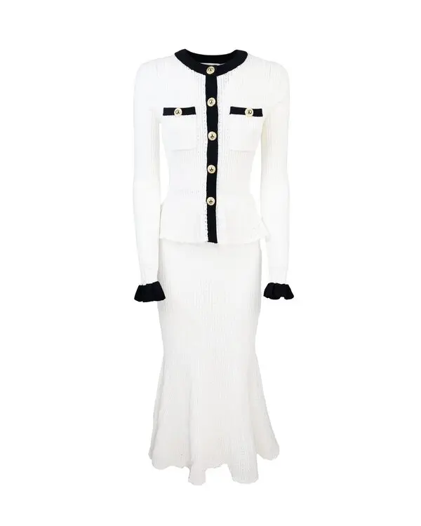 amanda cord midi dress Amanda Midi Dress 8 / Ivory