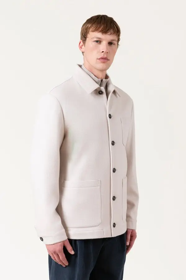 AUTORE Overshirt Borg - Beige