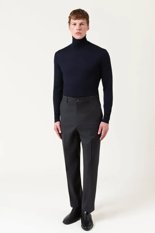 AUTORE Basquiat Lana E Cashmere Pantalone - Grigio