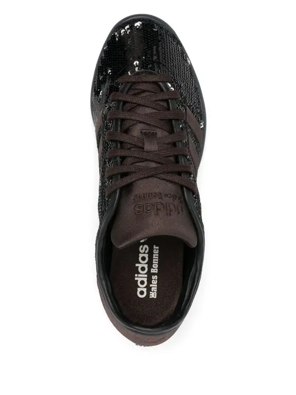 WALES BONNER X ADIDAS Sequined Sneakers - Black